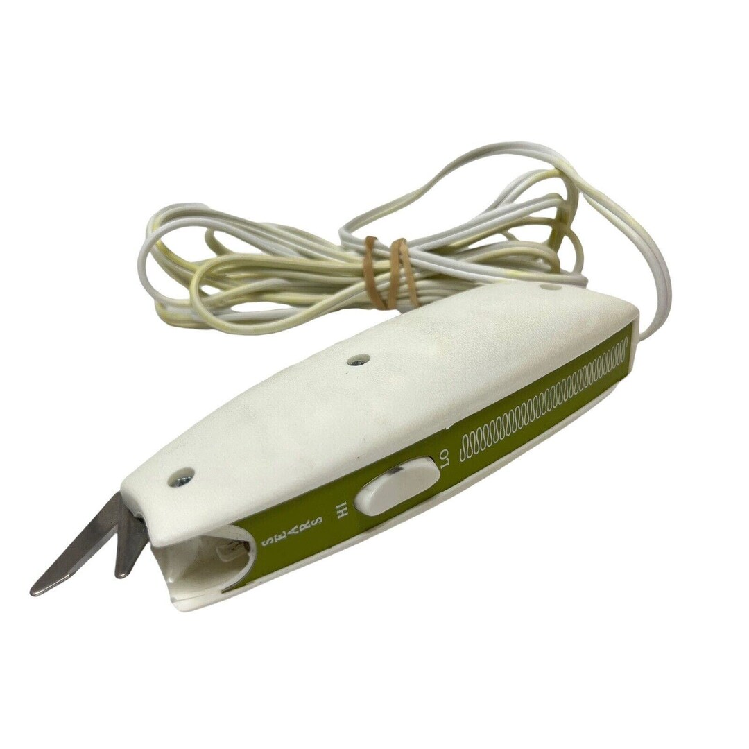Vintage Sears 2 Speed Electric Scissors - Fabric Cutter 10ft Cord Case ...