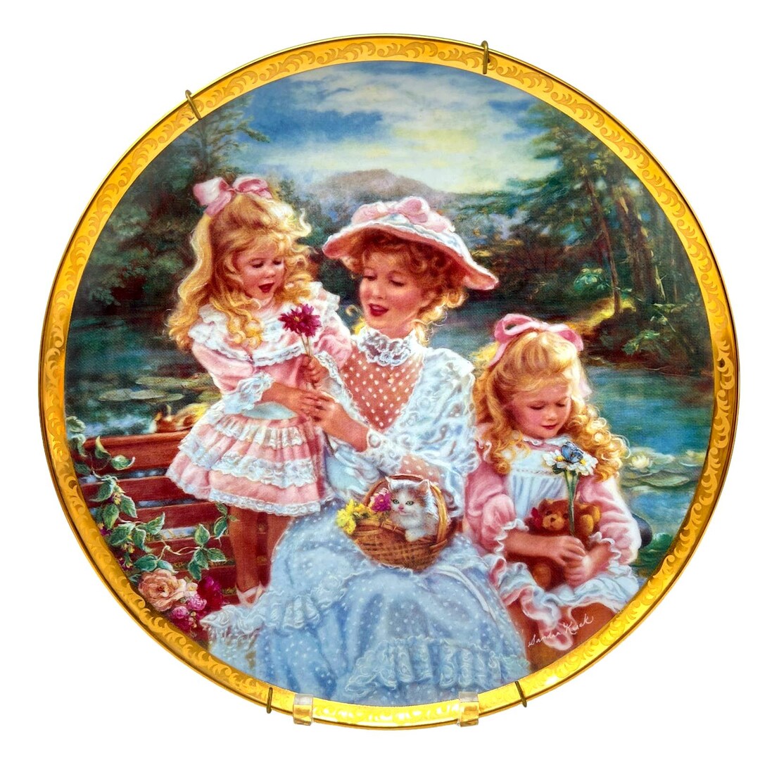 The Reco Collection Plate W/hanger "loving Touch" Mother's Day 1992 ...