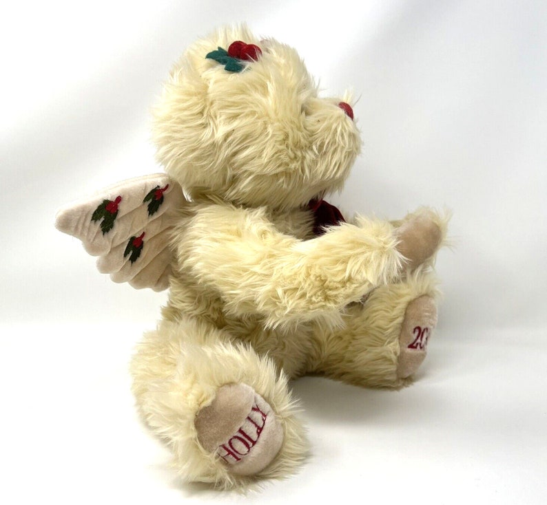 Holly HSN Holiday Bear 2000 Angel Wings Plush Articulated Arms & Legs ...