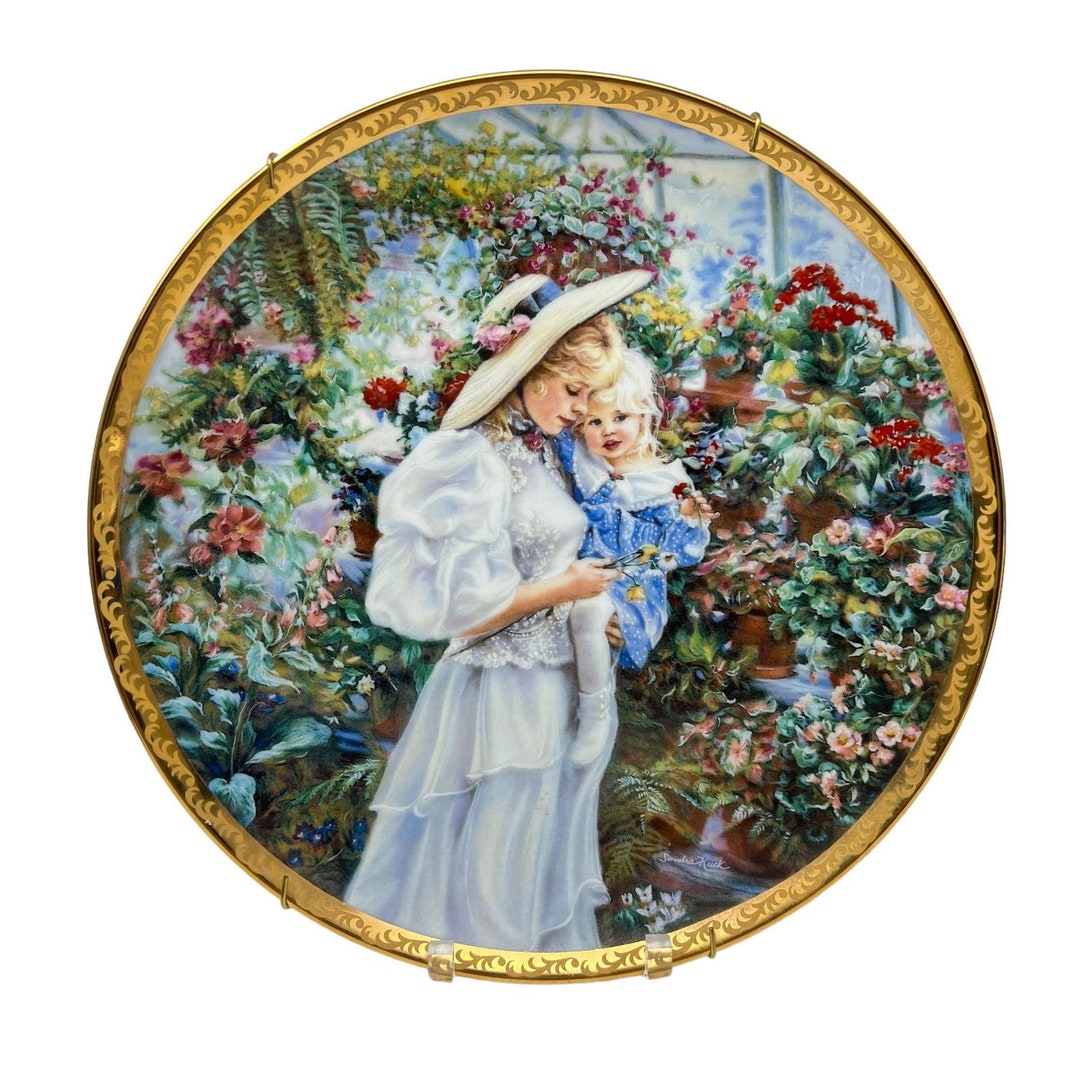 The Reco Collection 1991 Mother's Day Plate a Precious Time by Sandra ...