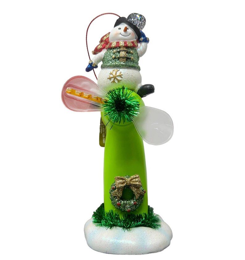 Roman Inc Fan-tasticks Snowman With Spinning Fan Lights 1990's ...
