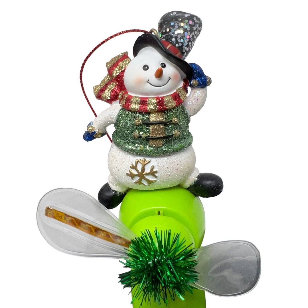 Roman Inc Fan-tasticks Snowman With Spinning Fan Lights 1990's ...