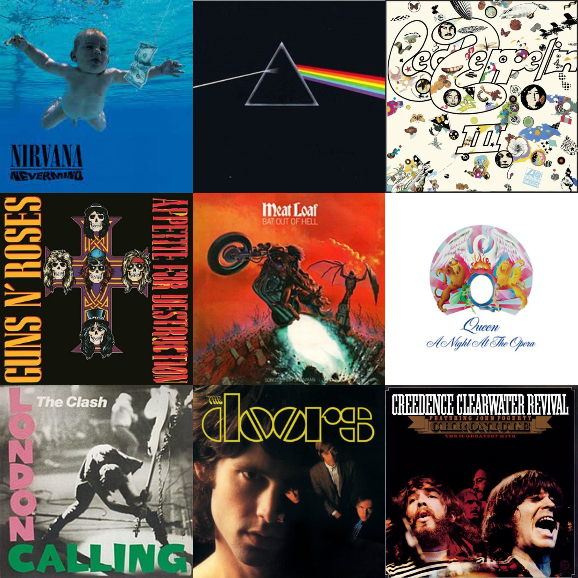 Classic Rock Vinyl Records Discovery Box: Mystery Collection - Etsy