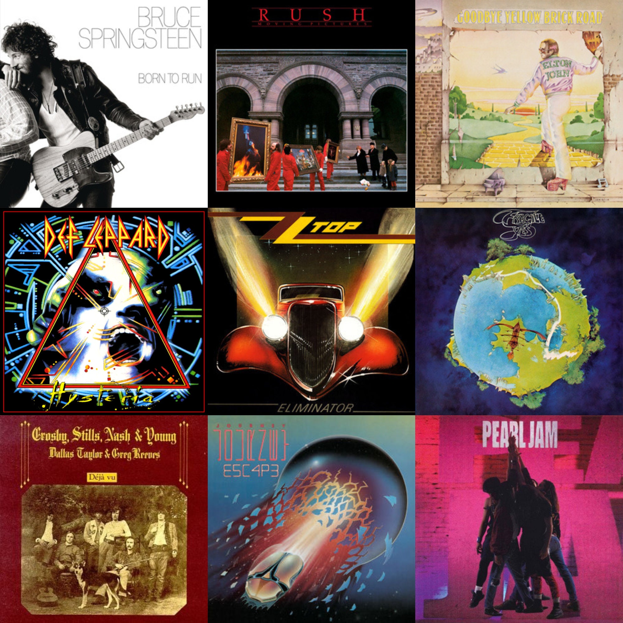 Classic Rock Vinyl Records Discovery Box: Mystery Collection - Etsy