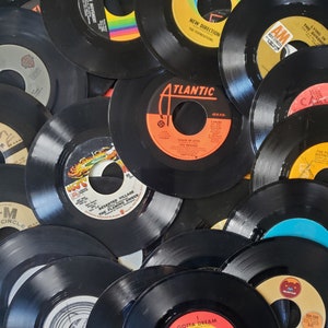 Vintage 7inch Records for Crafting, DIY, Home Décor | Random 45s Lot - Etsy