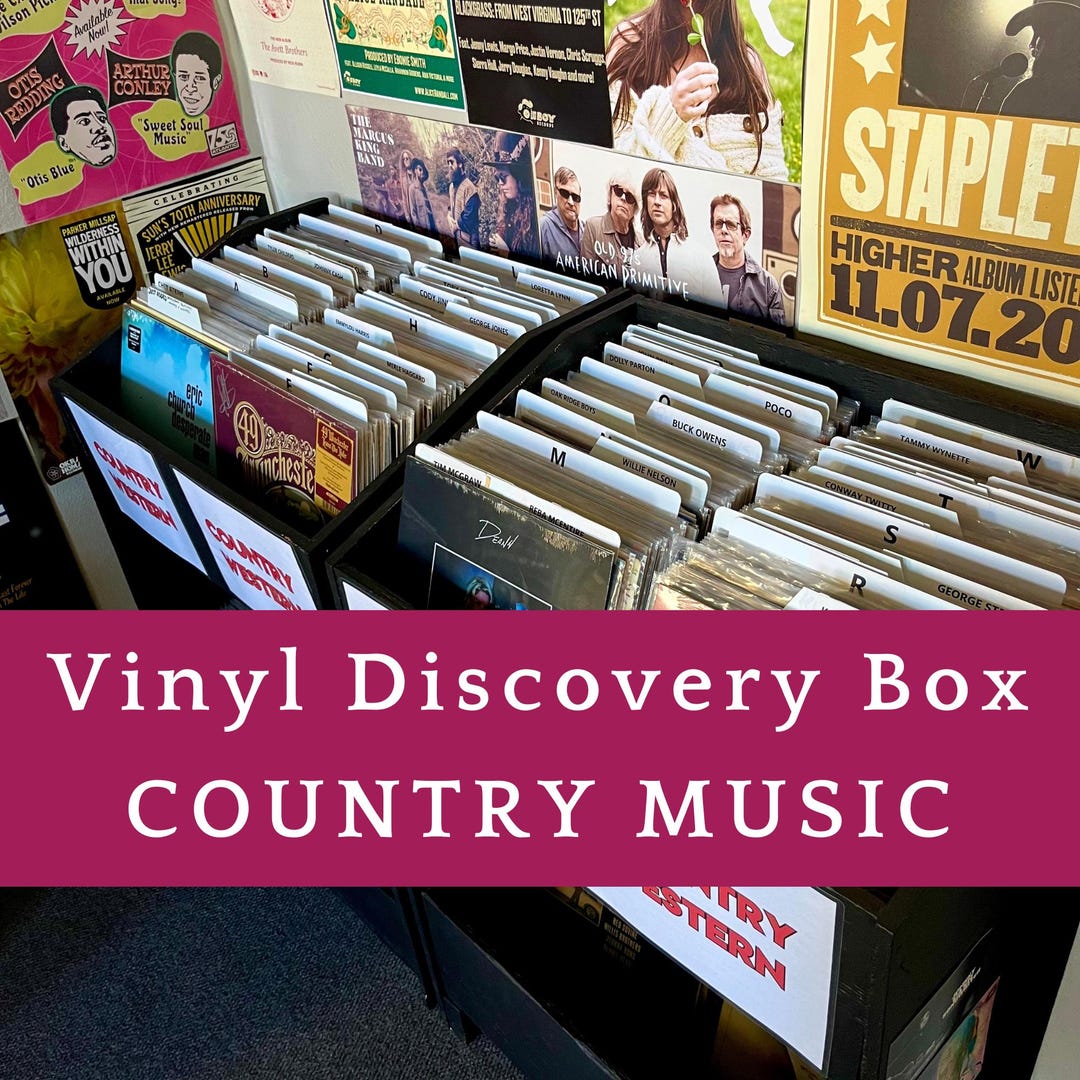 Country Vinyl Records Discovery Box: Country Rock, Country Pop ...