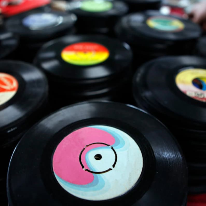 Vintage 7inch Records for Crafting DIY Home Décor Random - Etsy
