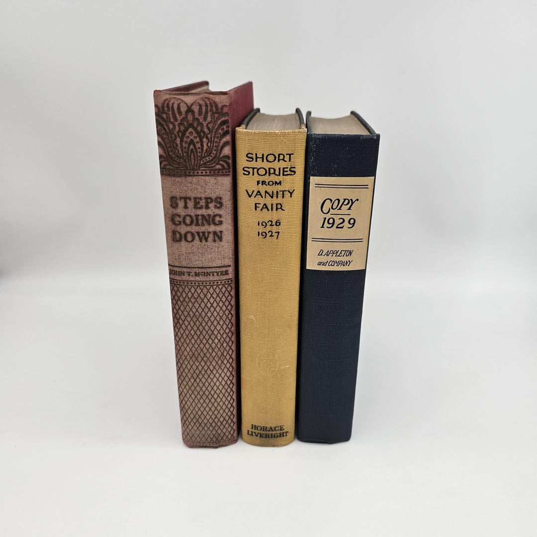 Antique Hardcover Books 1928 - 1936 Steps Going Down | Copy 1929 ...