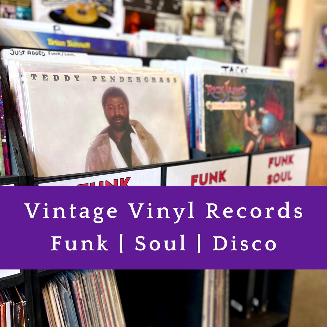 Vintage Funk Vinyl Records: Soul, R&B, Disco, Motown, Boogie, Jazz Funk ...