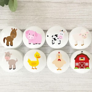 Farm Animals Drawer Knobs, Drawer Knobs, Furniture Knobs, Door Knobs ...