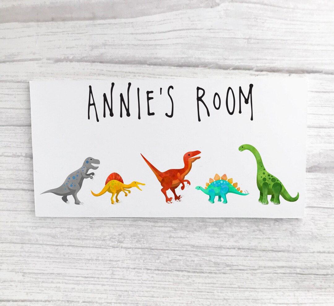Dinosaur Door Sign, Dinosaur Plaque, Kids Plaque, Kids Sign ...