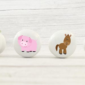 Farm Animals Drawer Knobs, Drawer Knobs, Furniture Knobs, Door Knobs ...