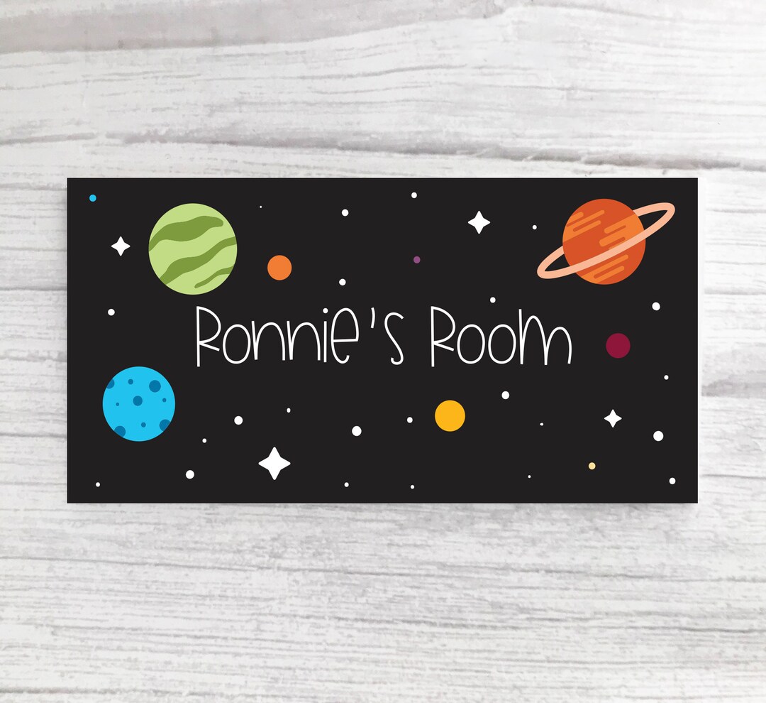 Space Door Sign Space Plaque Kids Plaque Kids Sign - Etsy