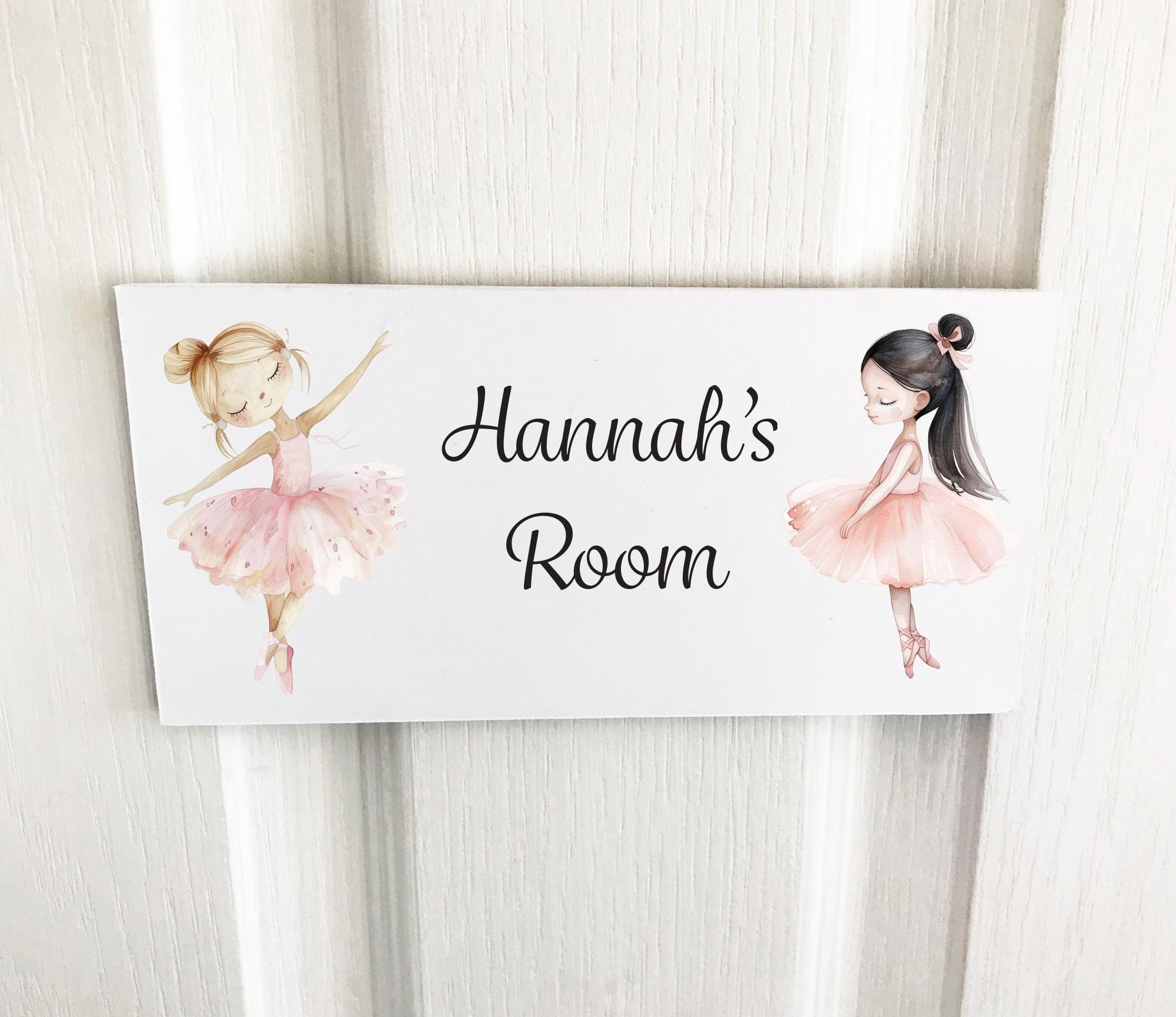 Ballerina Door Sign, Ballerina Plaque, Kids Plaque, Kids Sign ...