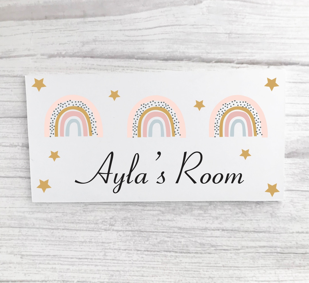 Rainbow Door Sign Rainbow Plaque Kids Plaque Kids Sign - Etsy