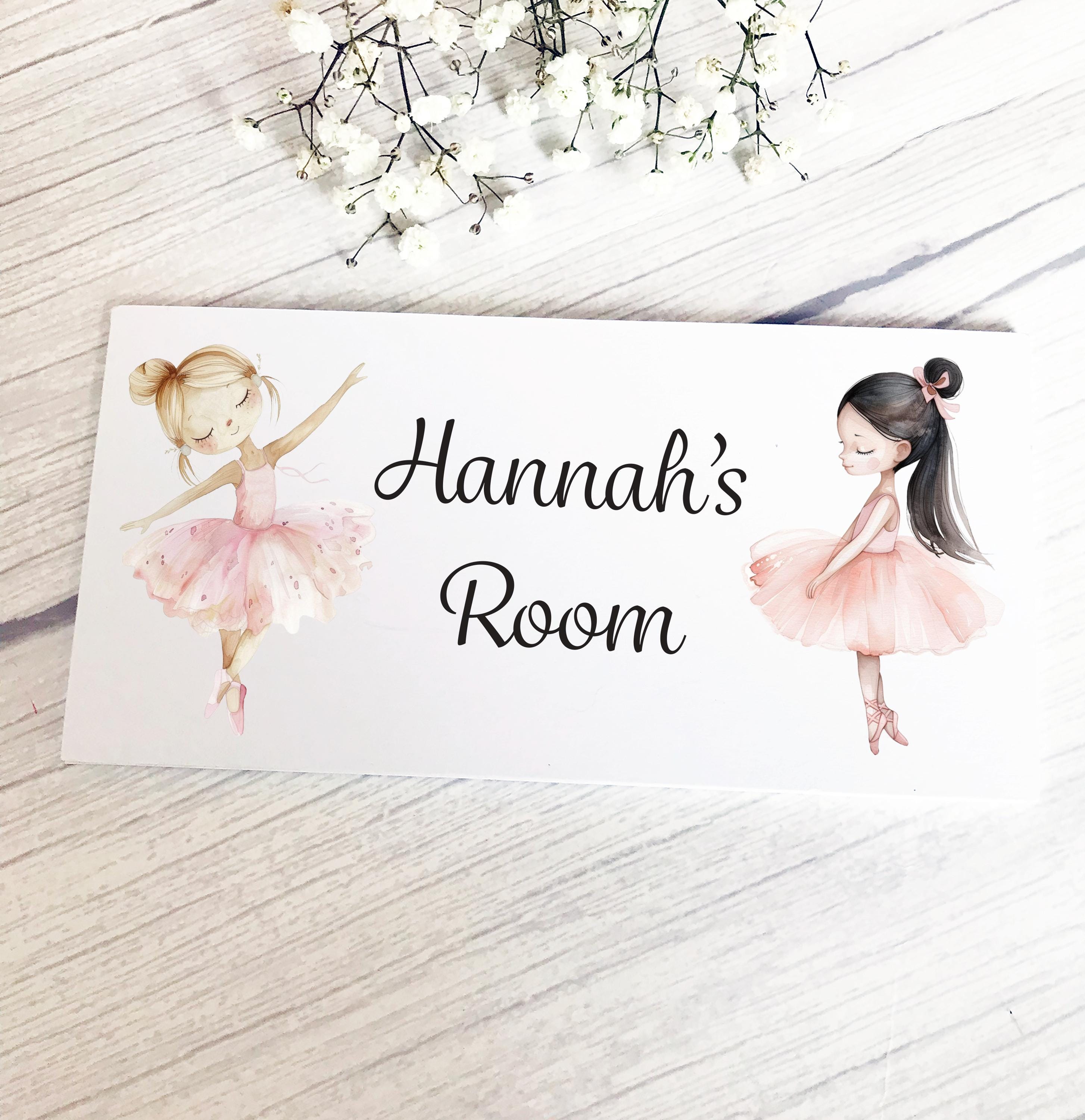 Ballerina Door Sign, Ballerina Plaque, Kids Plaque, Kids Sign ...