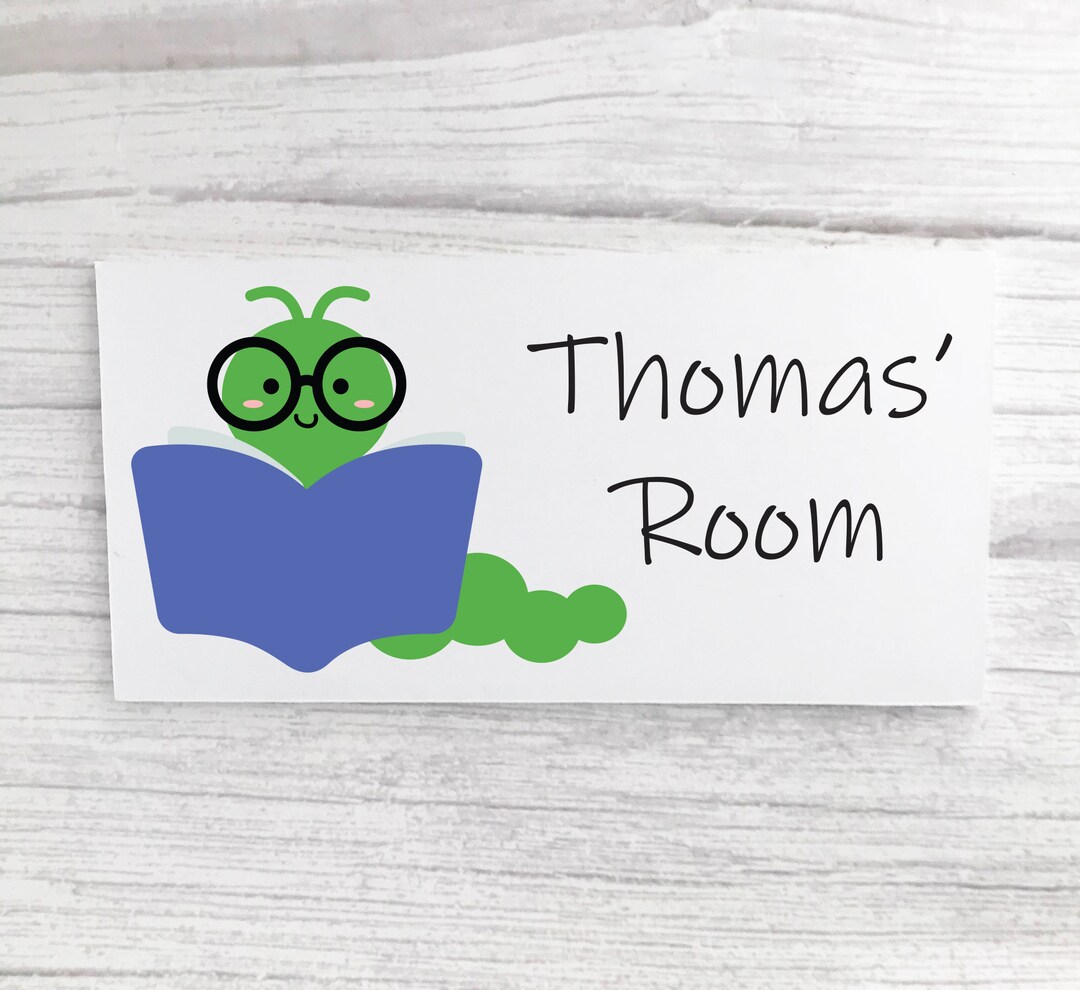 Bookworm Door Sign, Bookwor, Plaque, Kids Plaque, Kids Sign ...