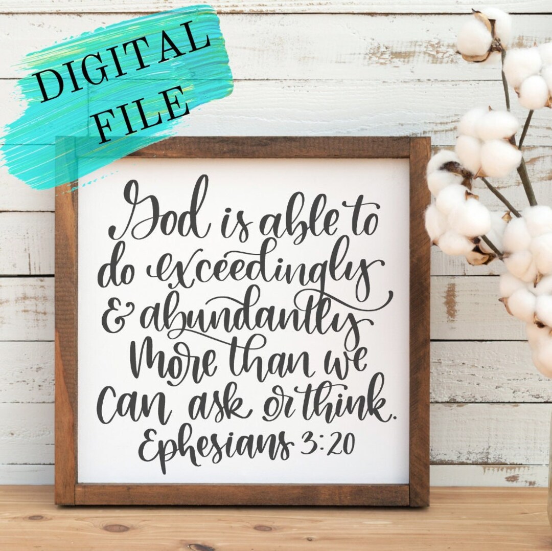 Hand Lettered,god is Able SVG, Digital File for Screen Printing, Cricut ...