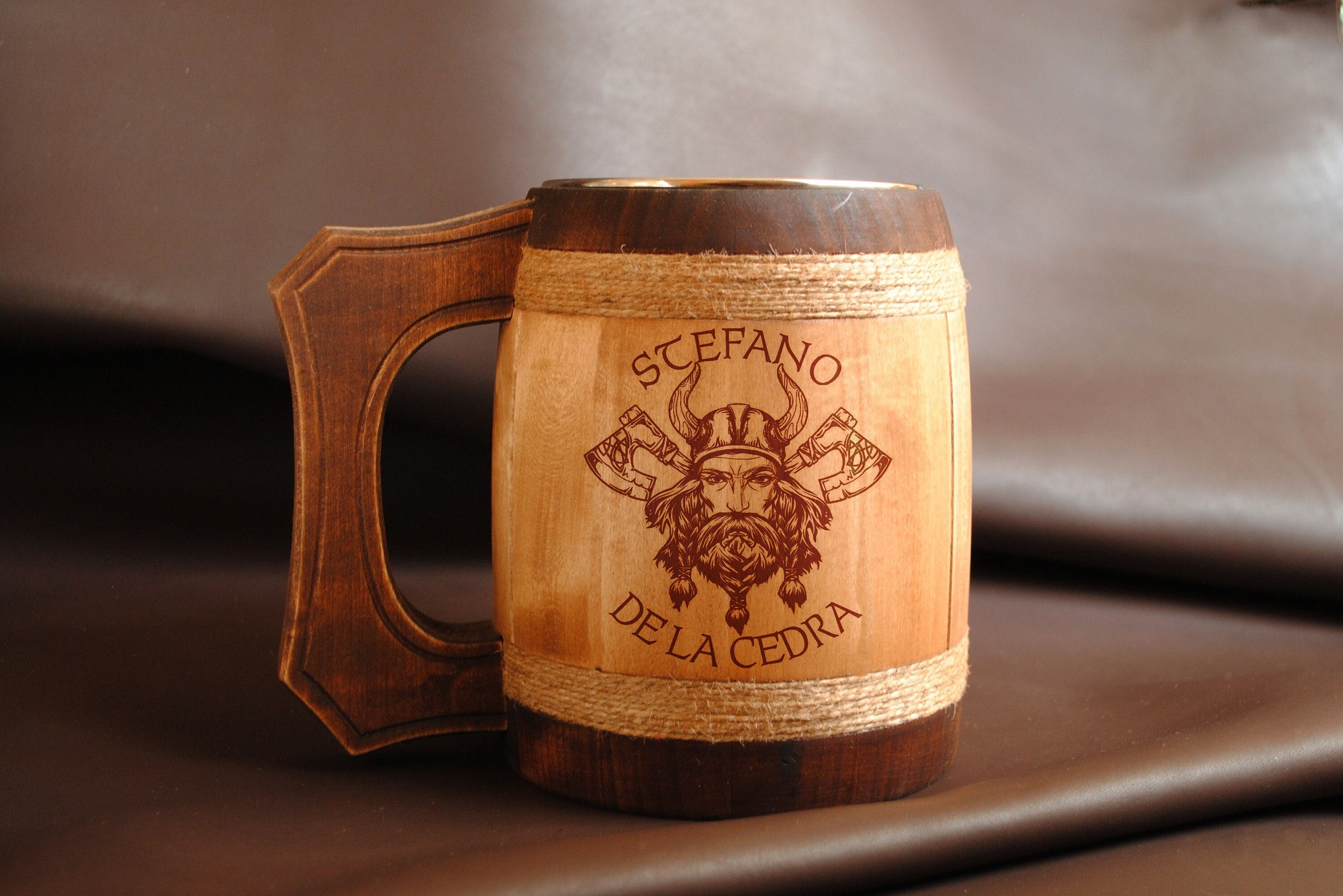 Viking Beer Mug Personalized Wedding Groomsman Stein Nordic Tankard ...