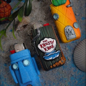 Spongebob Squarepants Lighter Keychain Sleeve - Etsy