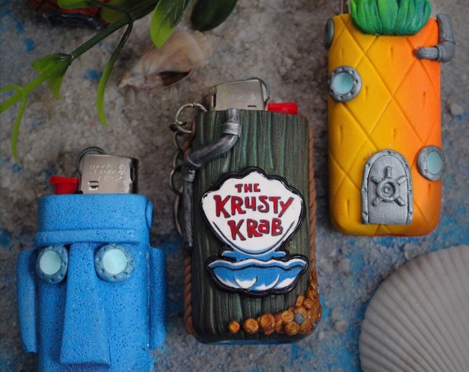 Spongebob Squarepants Lighter Keychain Sleeve - Etsy