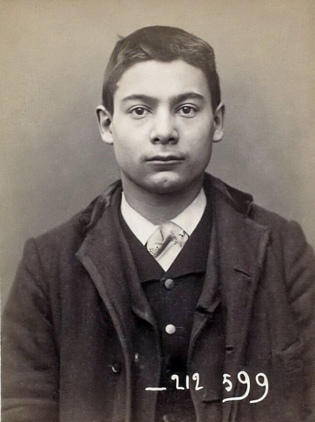 Antique Mugshot Photo of French Anarchist Georges Gustave Mocquet ...