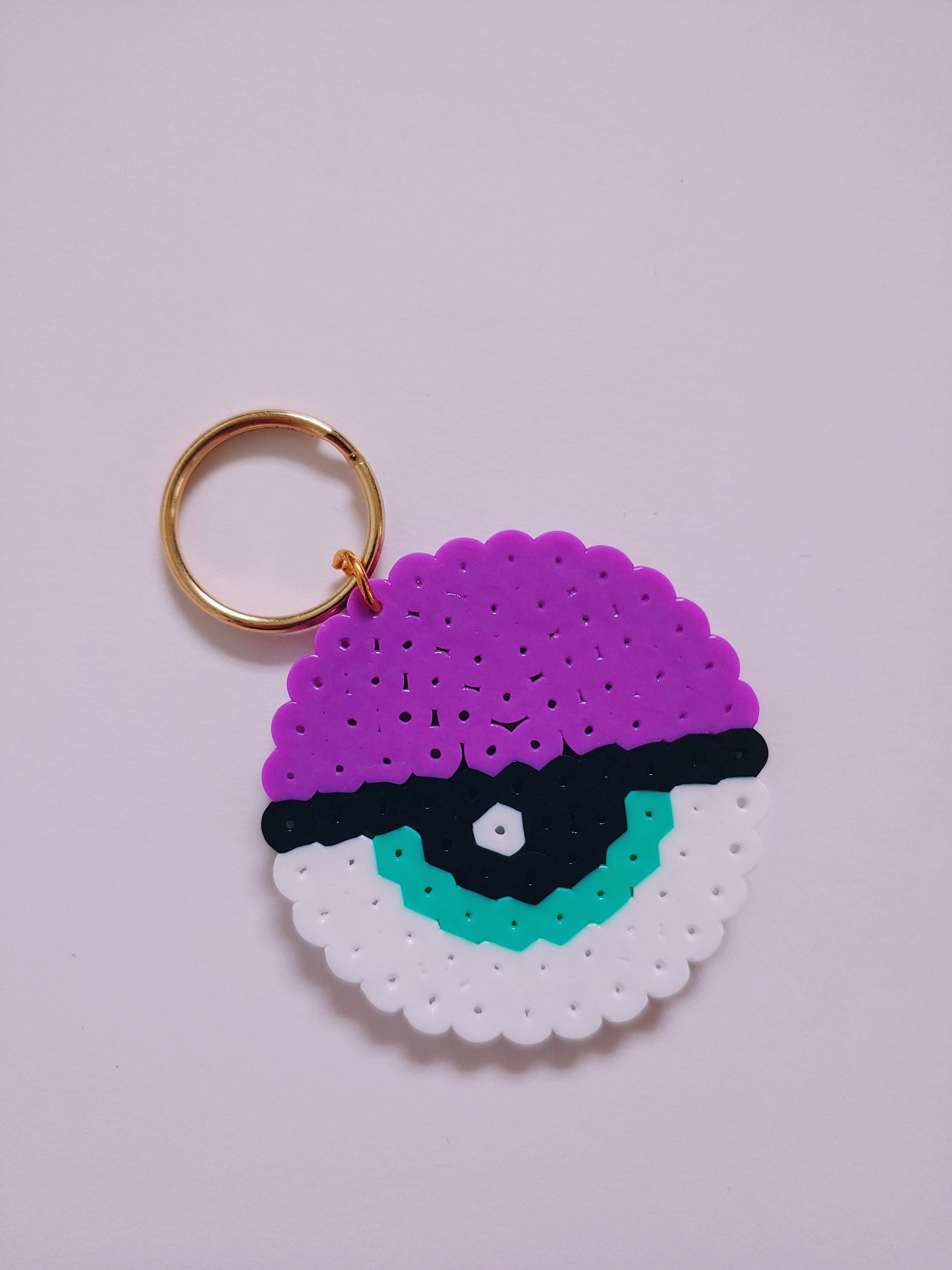 Custom Eyeball Keychains Handmade Perler Beads Cute Design - Etsy