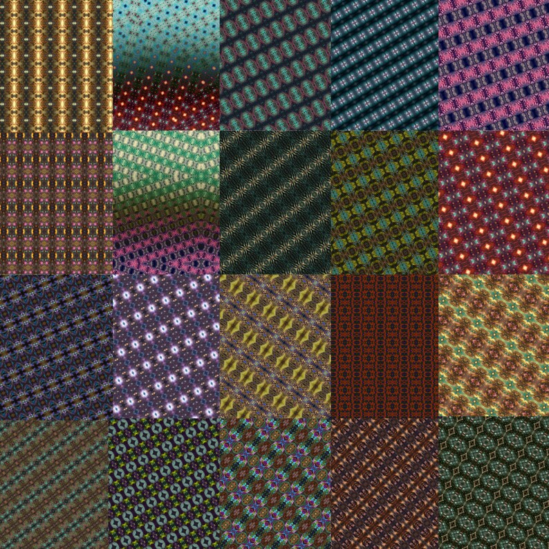 100 Pack of Digital Mega Funky Patterns 12in X 12in 300 - Etsy