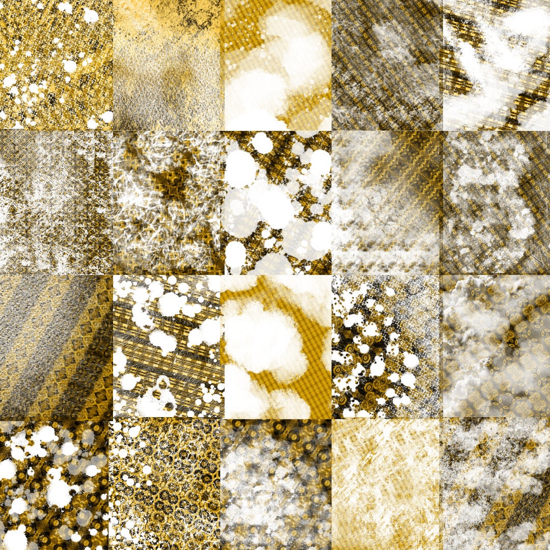 80 Pack of Digital Overlays Gold Transparent Grunge PNG - Etsy