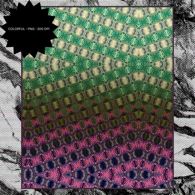 100 Pack of Digital Mega Funky Patterns 12in X 12in 300 - Etsy