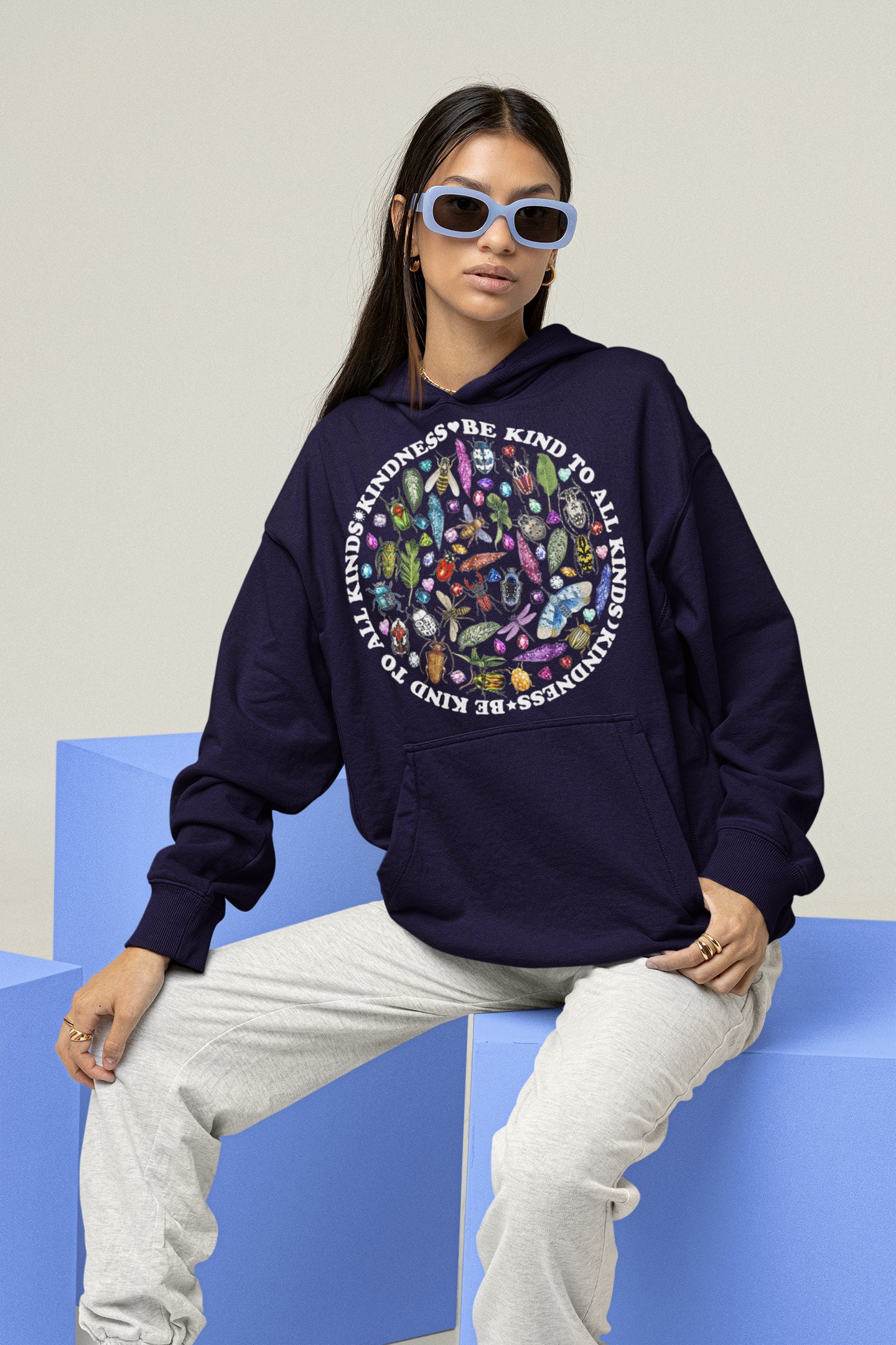 Insect Bug Hoodie, Be Kind to All Kind, Kindness Sweatshirt, Diamond ...