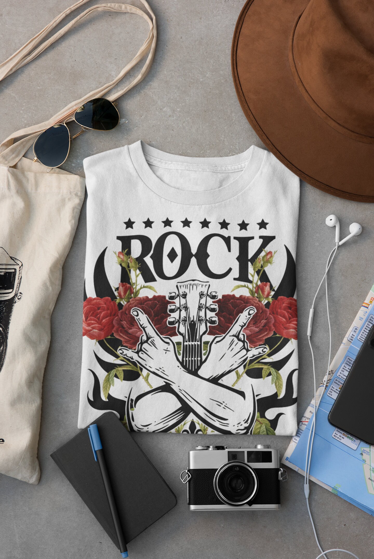 Rock Graphic Tee Rock N Roll Shirt Rock and Roll Tees - Etsy