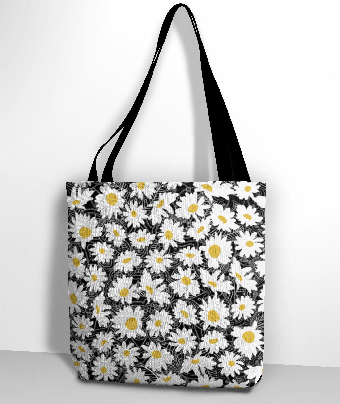 Daisy Flower Bag, Cute Tote Bags, Floral Reusable Bag, Casual Daily ...