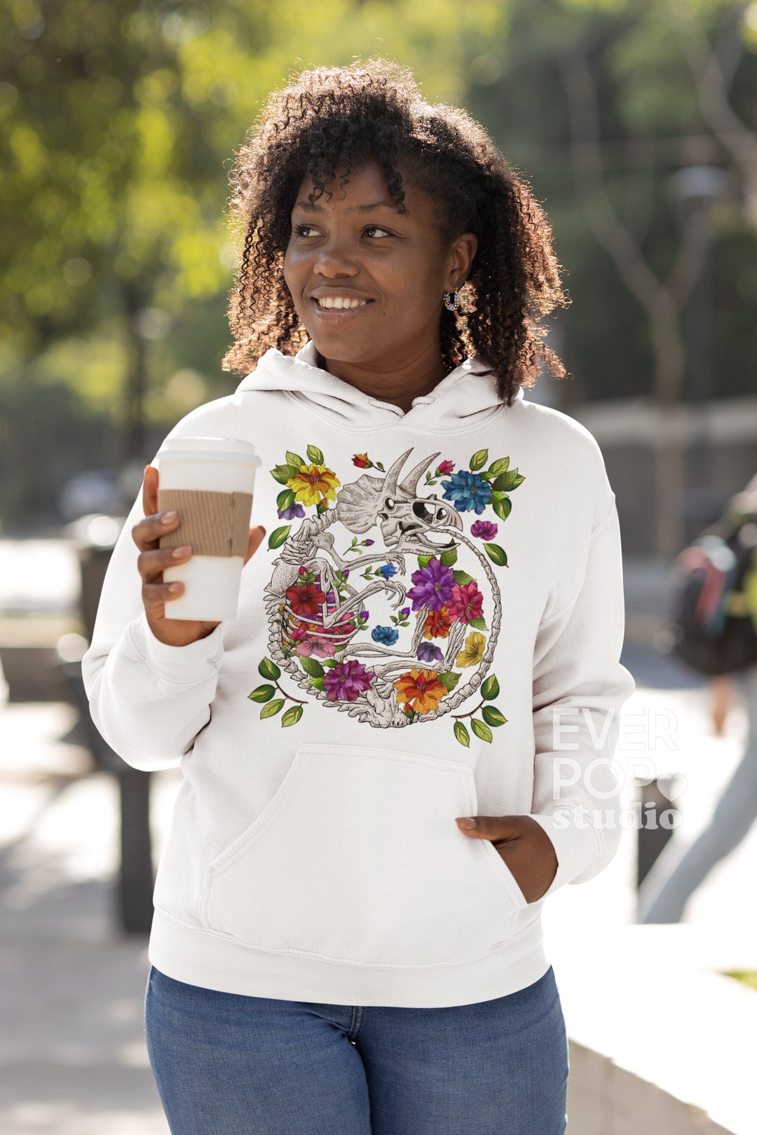 Dino Skeleton Hoodie, Dinosaur Sweatshirt, Science Sweater, Anatomy ...
