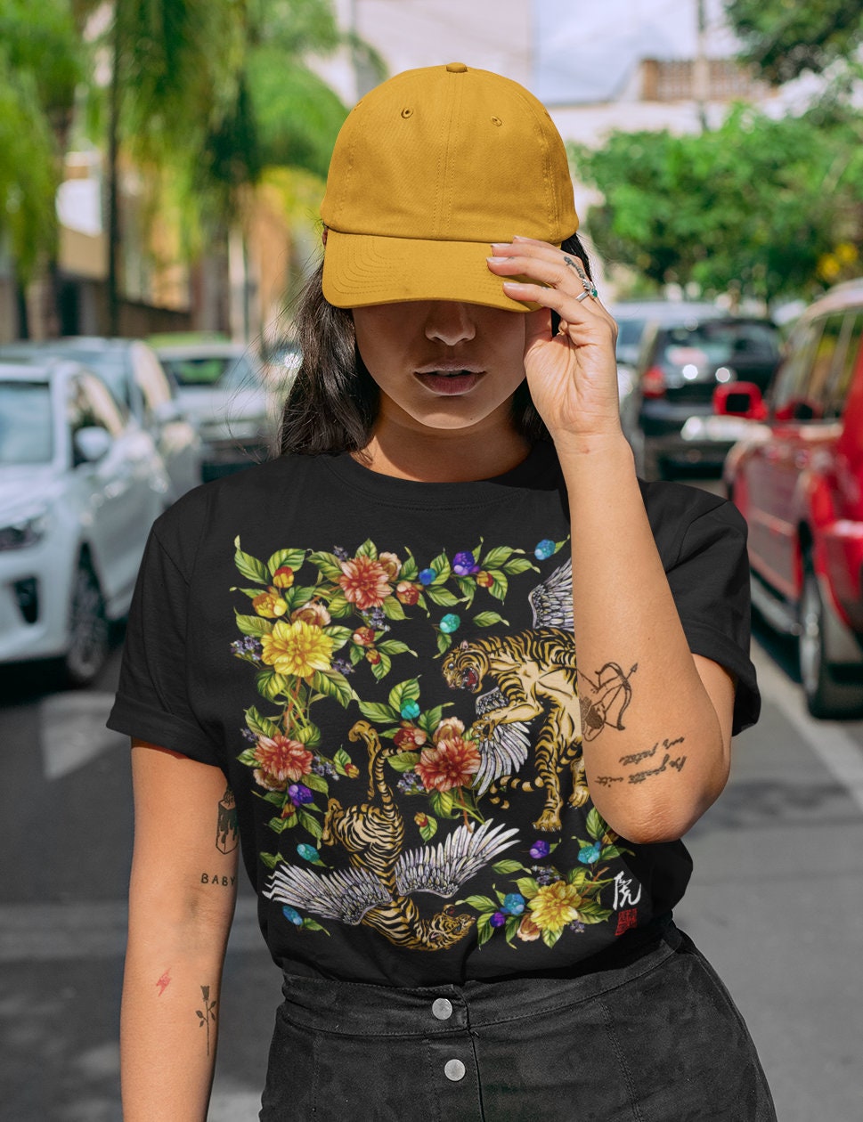 Tiger Angel Shirt Japanese Asia Tshirt Streetwear T Shirt - Etsy