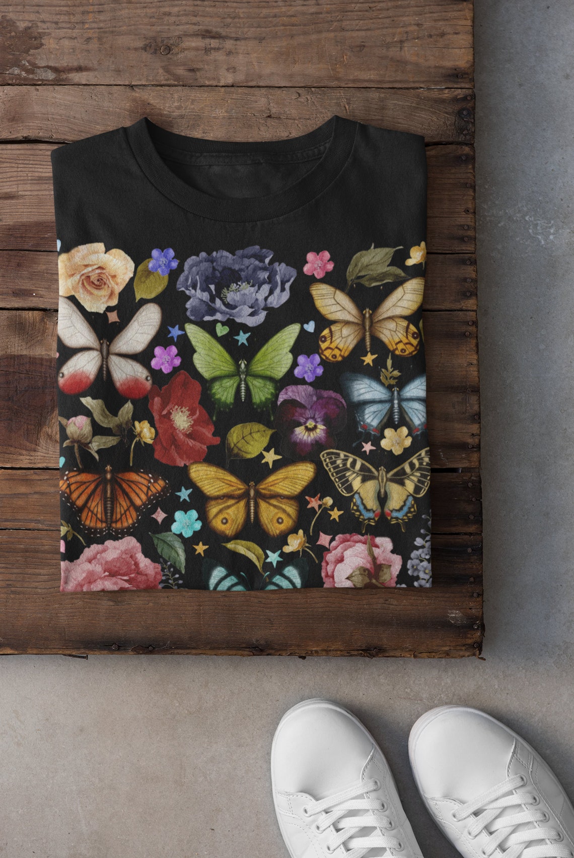 Butterfly Shirt Butterflies Shirts Moth Graphic Tee Floral - Etsy
