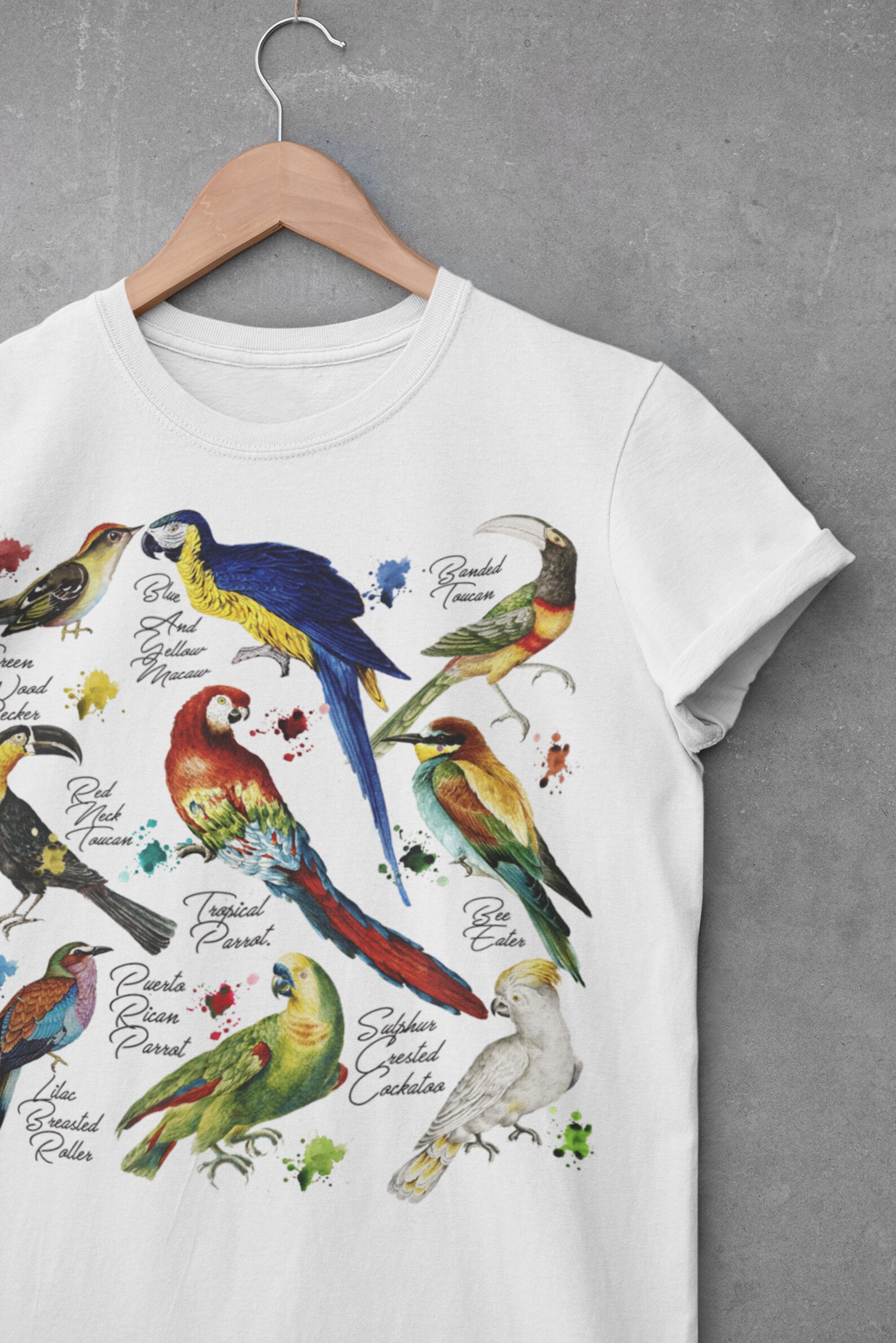 Bird Graphic Tee Parrot Shirt Bird Lover T Shirt Nature - Etsy