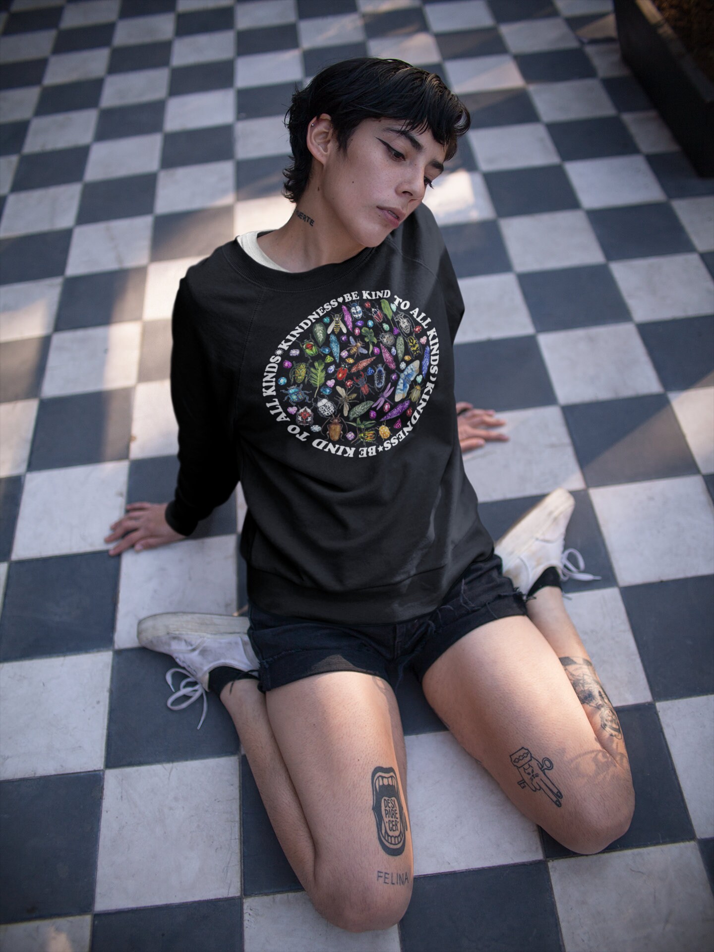 Insect Bug Hoodie, Be Kind to All Kind, Kindness Sweatshirt, Diamond ...