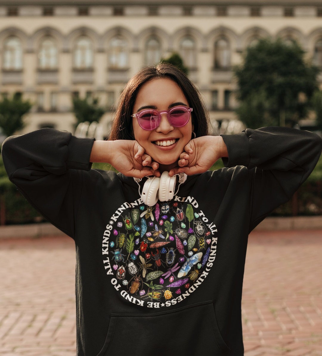 Insect Bug Hoodie, Be Kind to All Kind, Kindness Sweatshirt, Diamond ...