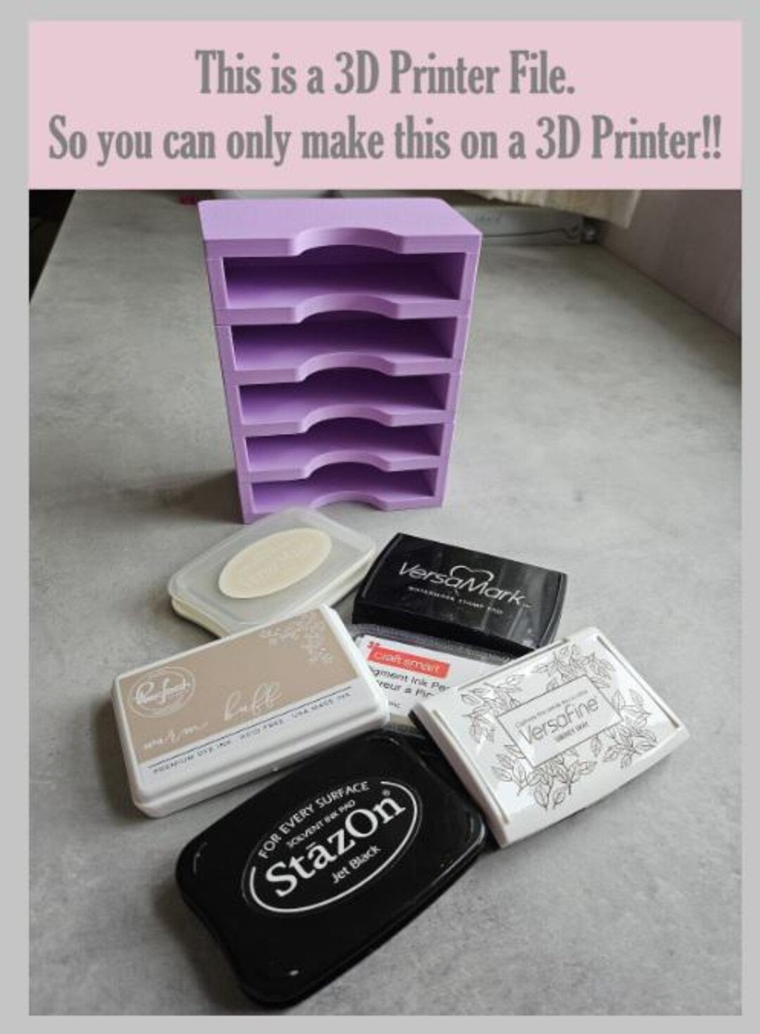Universal Ink Pad Storage System ( Stackable !! ) * 3D Print File * - Etsy