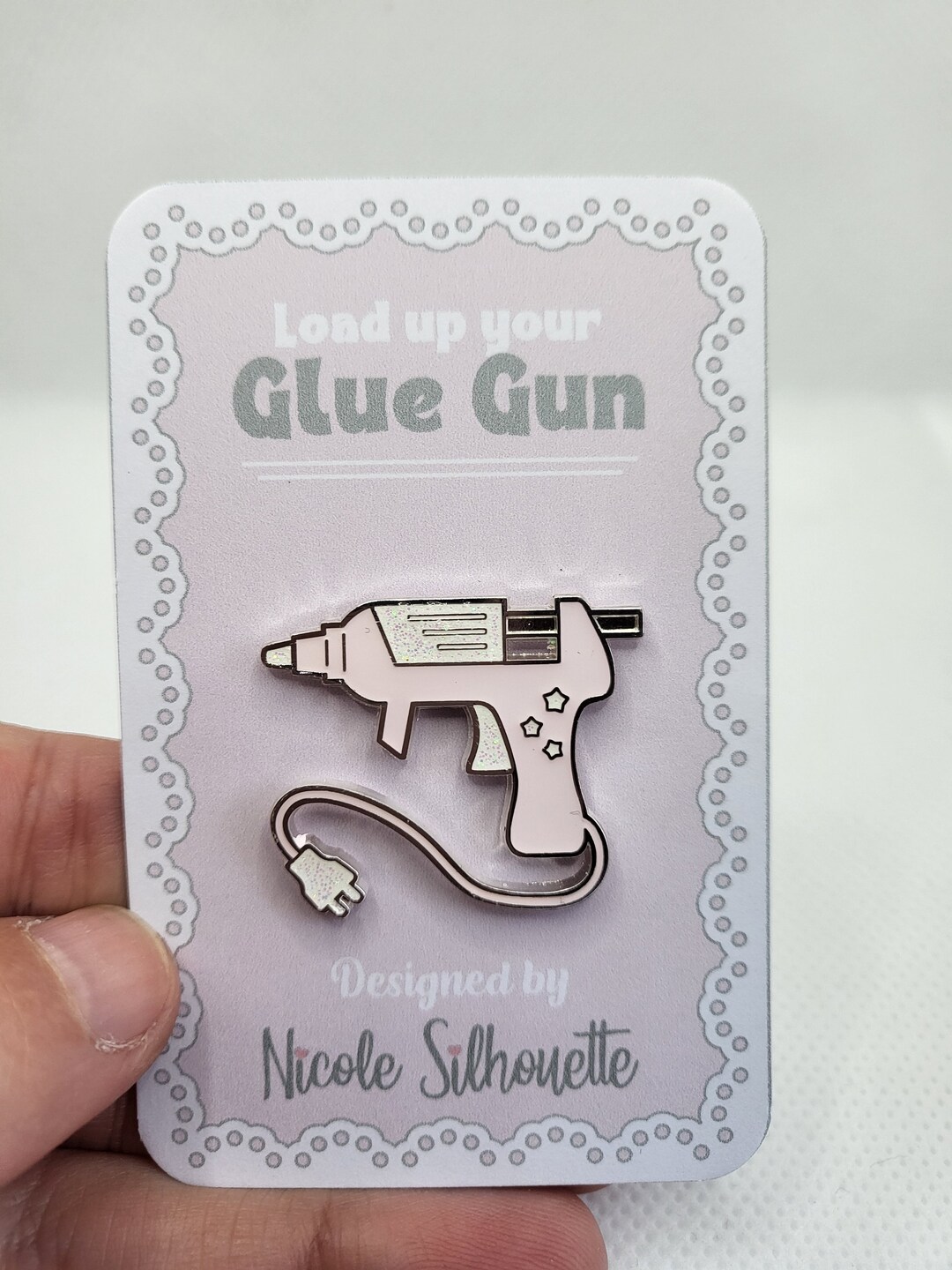 Enamel Pin : Hot Glue Gun - Etsy