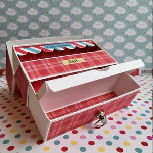 Flip Top Drawer Box With Hidden Gift Box ( Digital Cut File !! ) - Etsy