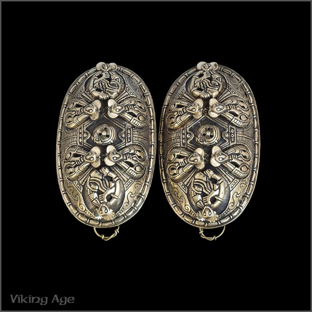 Bronze Viking Turtle Broches, Replica From Nord-trondelag, Norway - Etsy