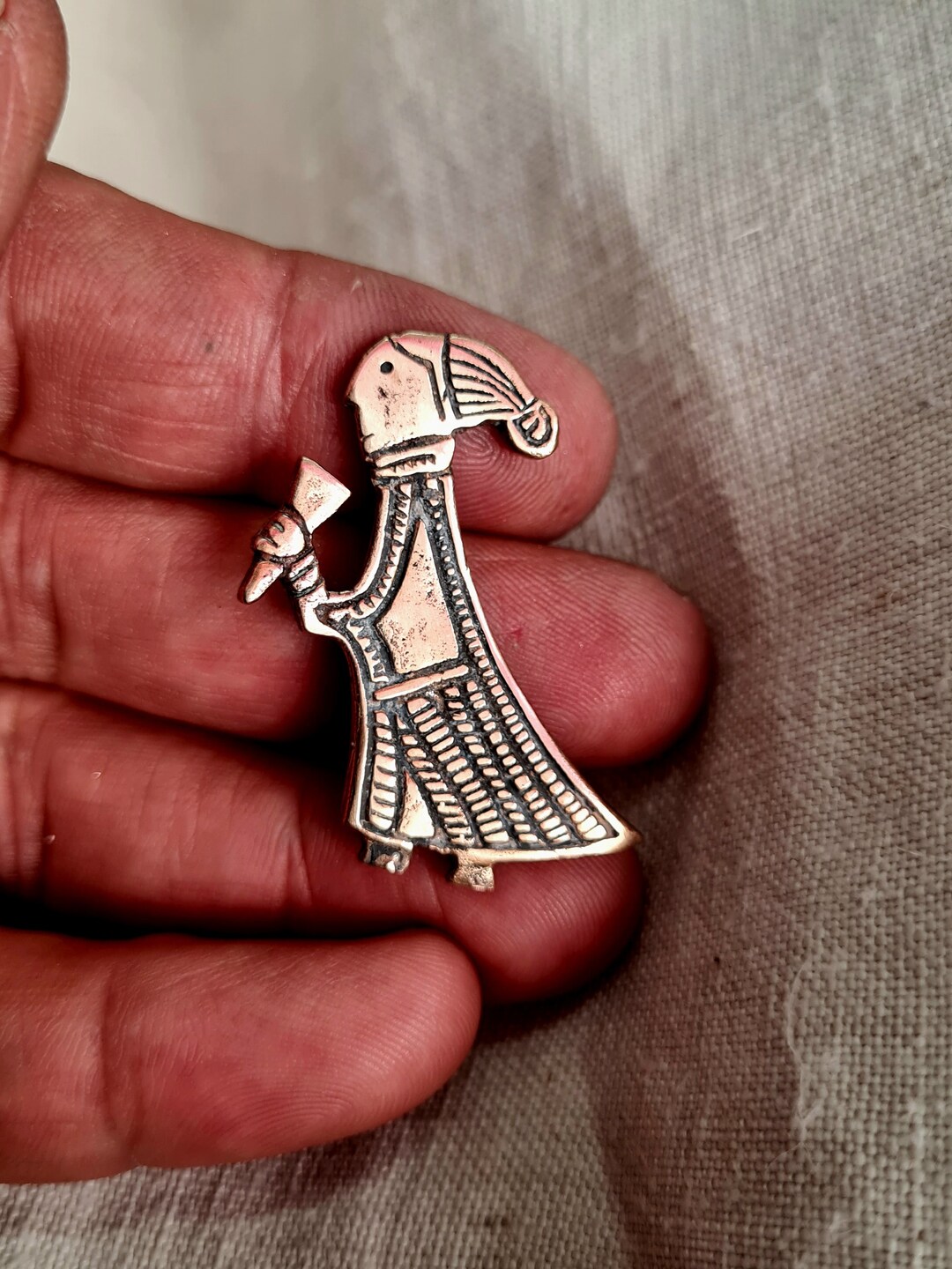Valkyrie Bronze Pendant - Etsy