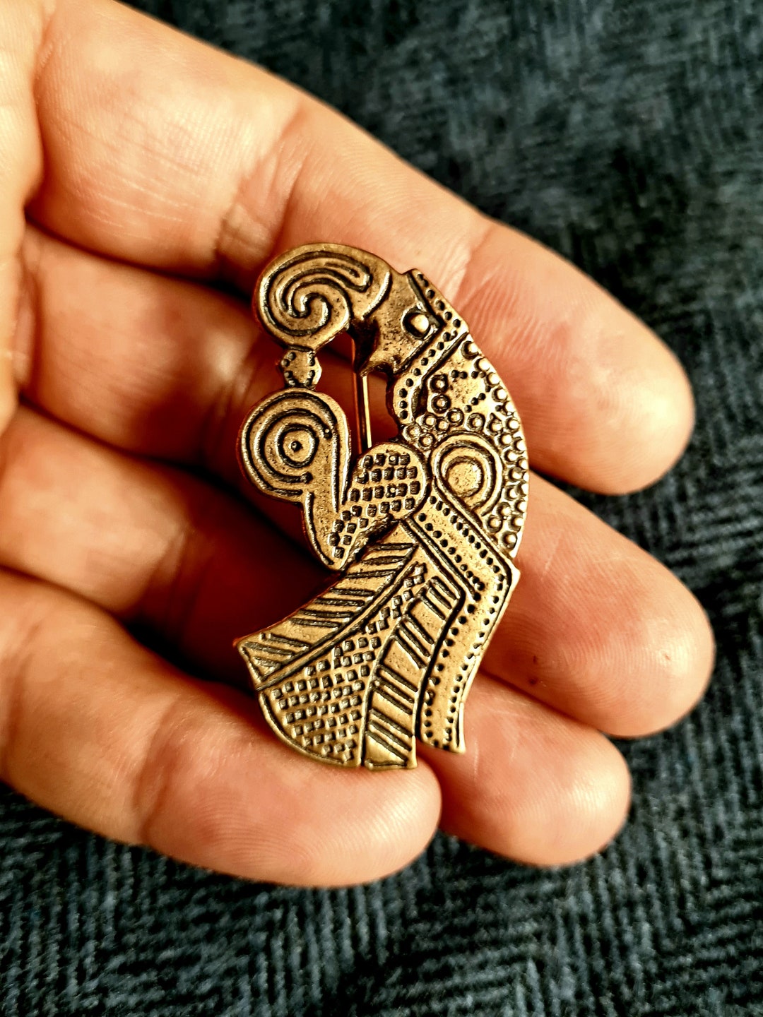 Odin's Raven Brooch, Viking Amulet - Etsy