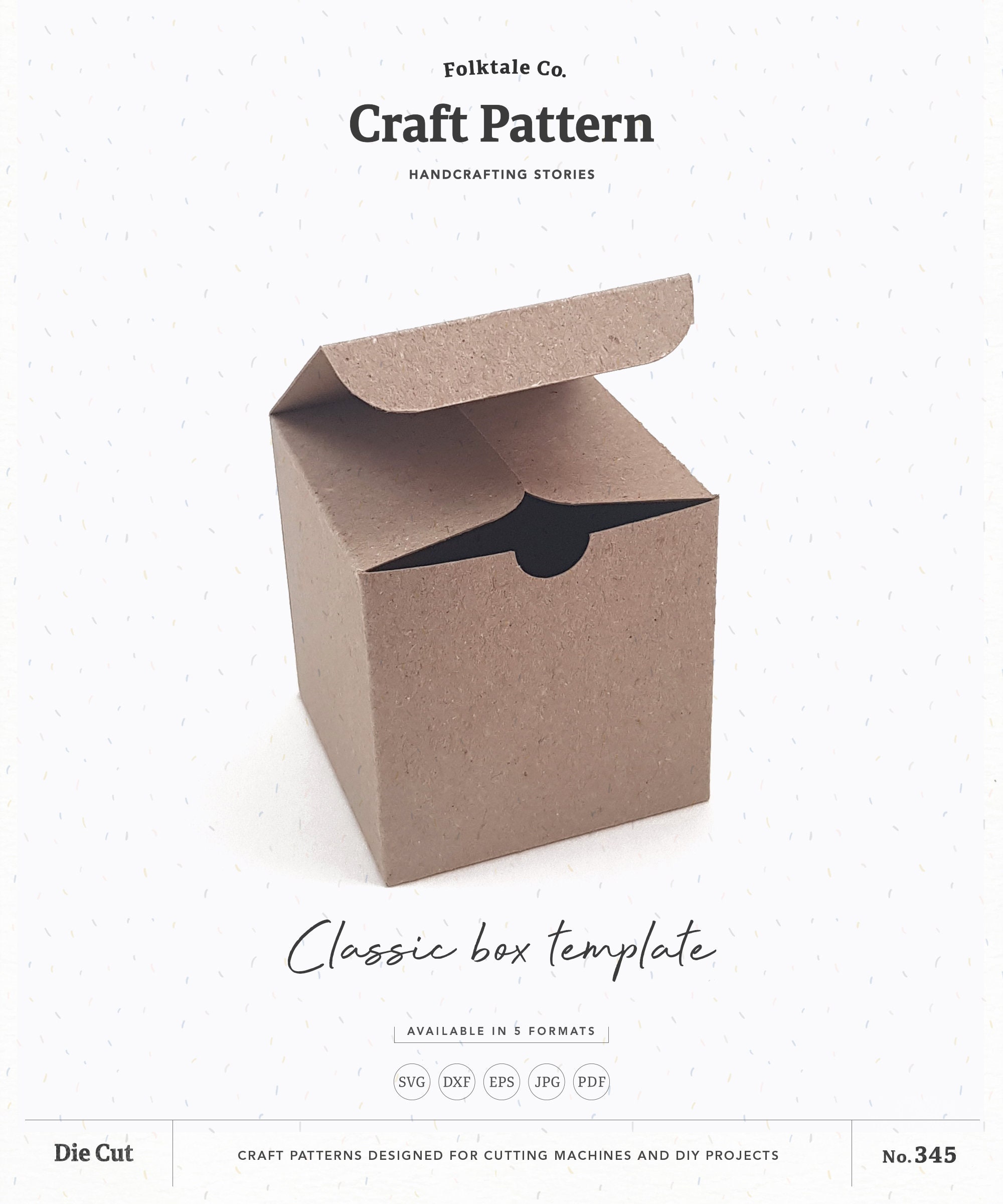 Large Classic Box Template SVG Gift Box SVG Favor Box SVG | Etsy UK