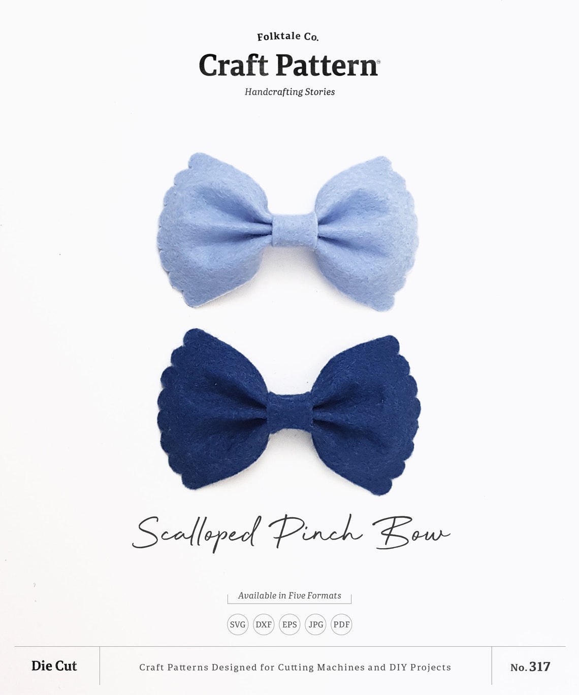 Scalloped Pinch Bow Template SVG, Bow SVG, Bow Template, Hair Bow ...