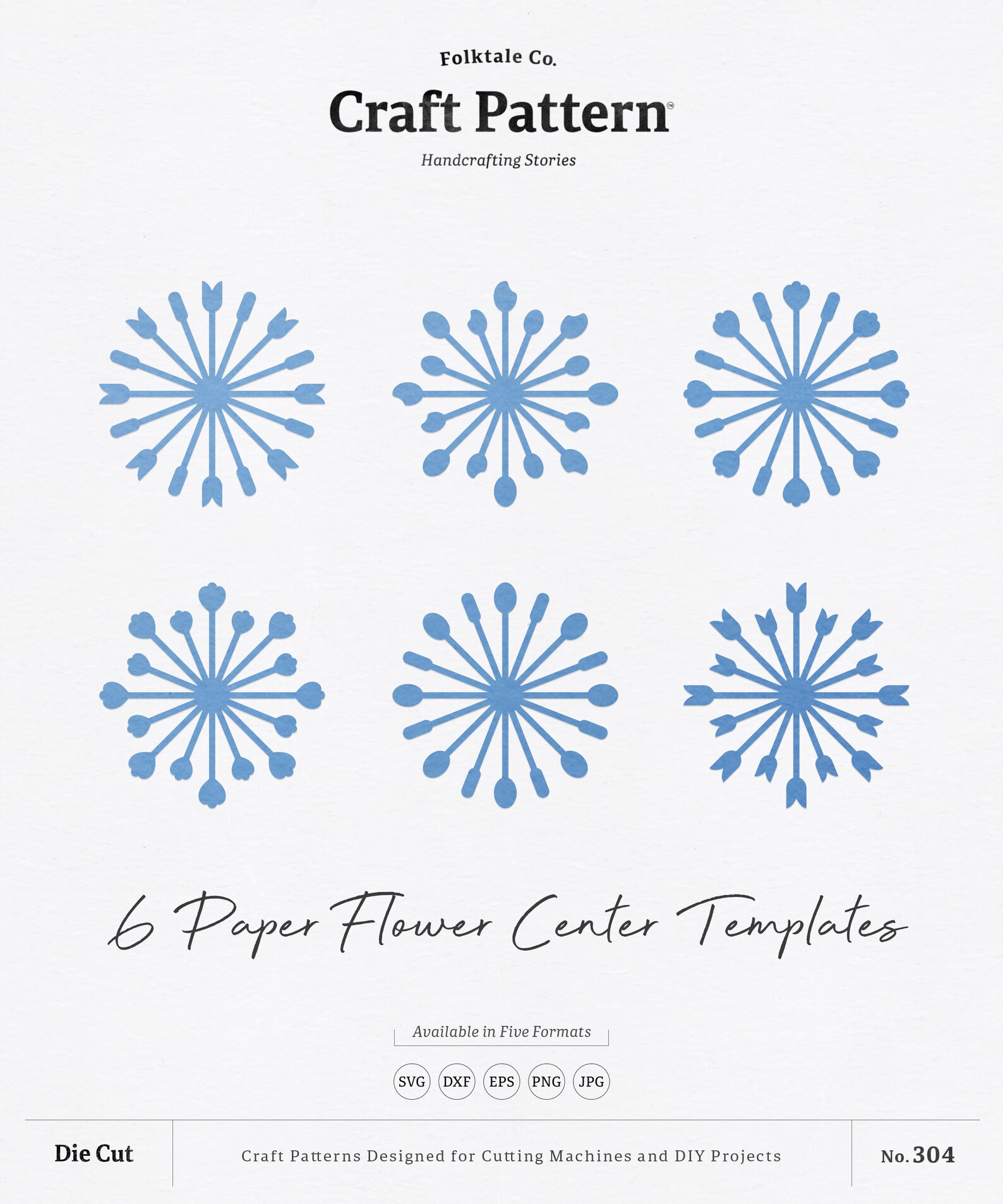 Paper Flower Center Templates SVG Paper Flower Centers SVG - Etsy