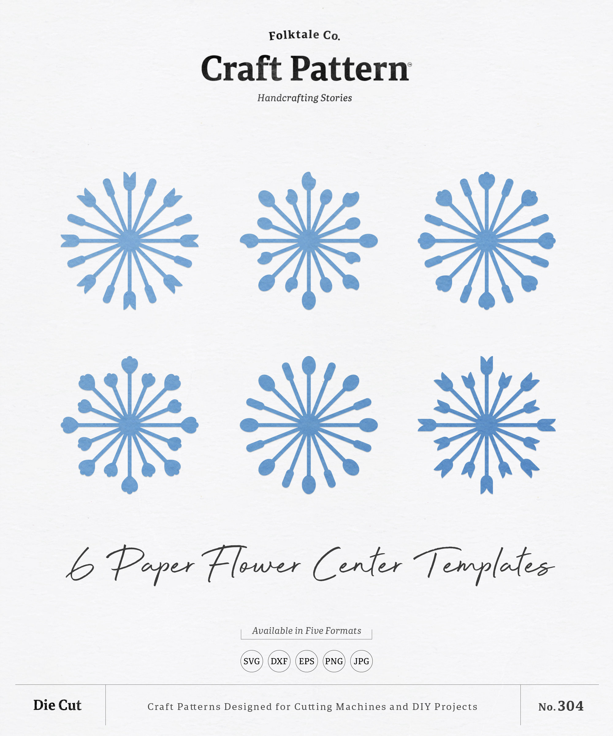 Paper Flower Center Templates SVG Paper Flower Centers SVG - Etsy