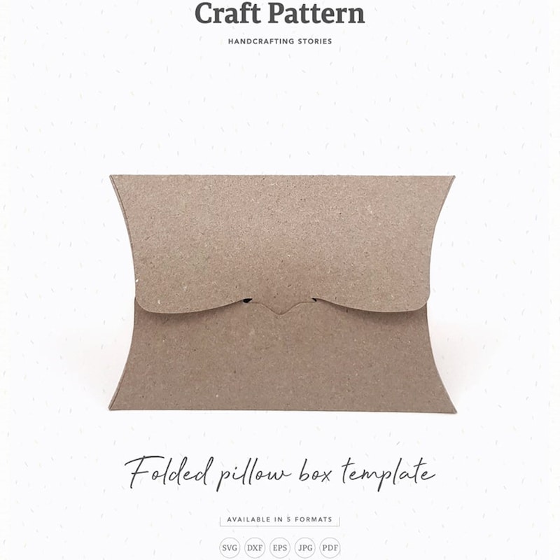 Printable Pillow Box - Etsy